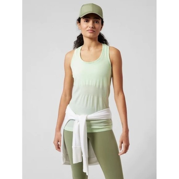 Athleta | Tops | Athleta Momentum Tank Calypso Mint Sleeveless Athletic ...